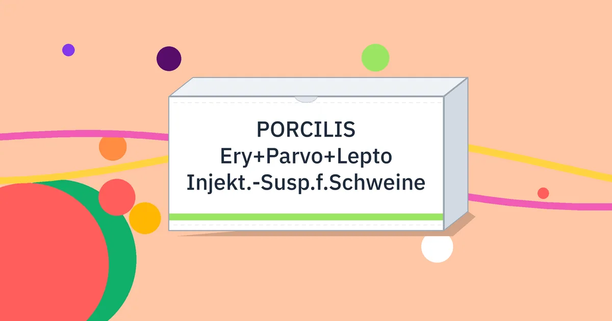 Symbolbild: Packung mit der Aufschrift PORCILIS Ery+Parvo+Lepto Injekt.-Susp.f.Schweine (PZN 14366041) – Verfügbarkeit und Bezug in Apotheken in Frankfurt am Main