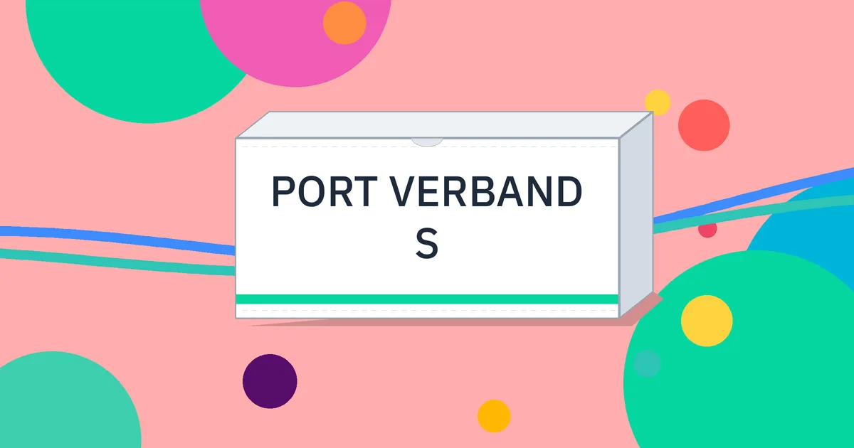 Symbolbild: Packung mit der Aufschrift PORT VERBAND S (PZN 06643029) – Verfügbarkeit und Bezug in Apotheken in Frankfurt am Main