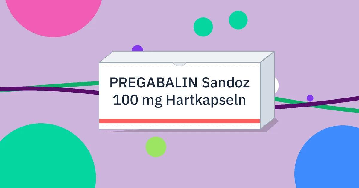 Symbolbild: Packung mit der Aufschrift PREGABALIN Sandoz 100 mg Hartkapseln (PZN 16887092) – Verfügbarkeit und Bezug in Apotheken in Frankfurt am Main