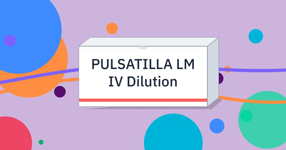 Symbolbild: Packung mit der Aufschrift PULSATILLA LM IV Dilution (PZN 07458021) – Verfügbarkeit und Bezug in Apotheken in Frankfurt am Main