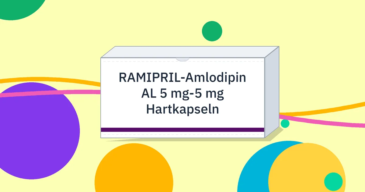 Symbolbild: Packung mit der Aufschrift RAMIPRIL-Amlodipin AL 5 mg-5 mg Hartkapseln (PZN 15563447) – Verfügbarkeit und Bezug in Apotheken in Frankfurt am Main