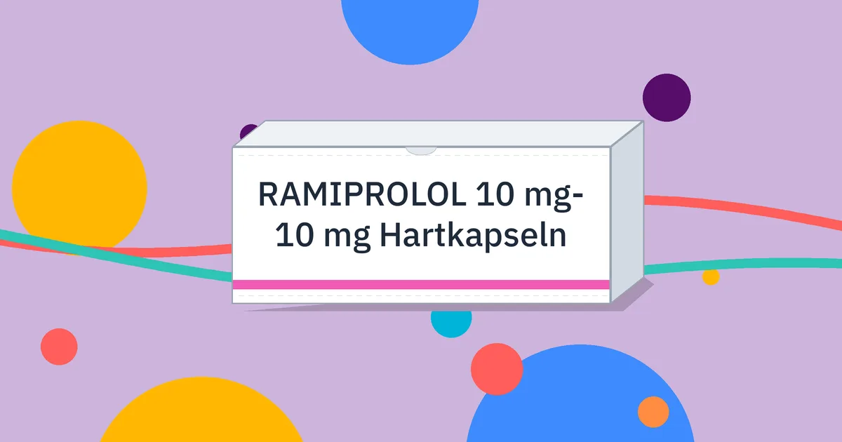 Symbolbild: Packung mit der Aufschrift RAMIPROLOL 10 mg-10 mg Hartkapseln (PZN 17992684) – Verfügbarkeit und Bezug in Apotheken in Frankfurt am Main