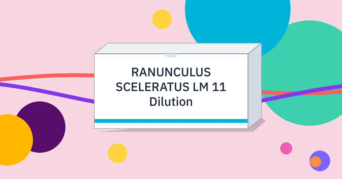Symbolbild: Packung mit der Aufschrift RANUNCULUS SCELERATUS LM 11 Dilution (PZN 13676006) – Verfügbarkeit und Bezug in Apotheken in Frankfurt am Main