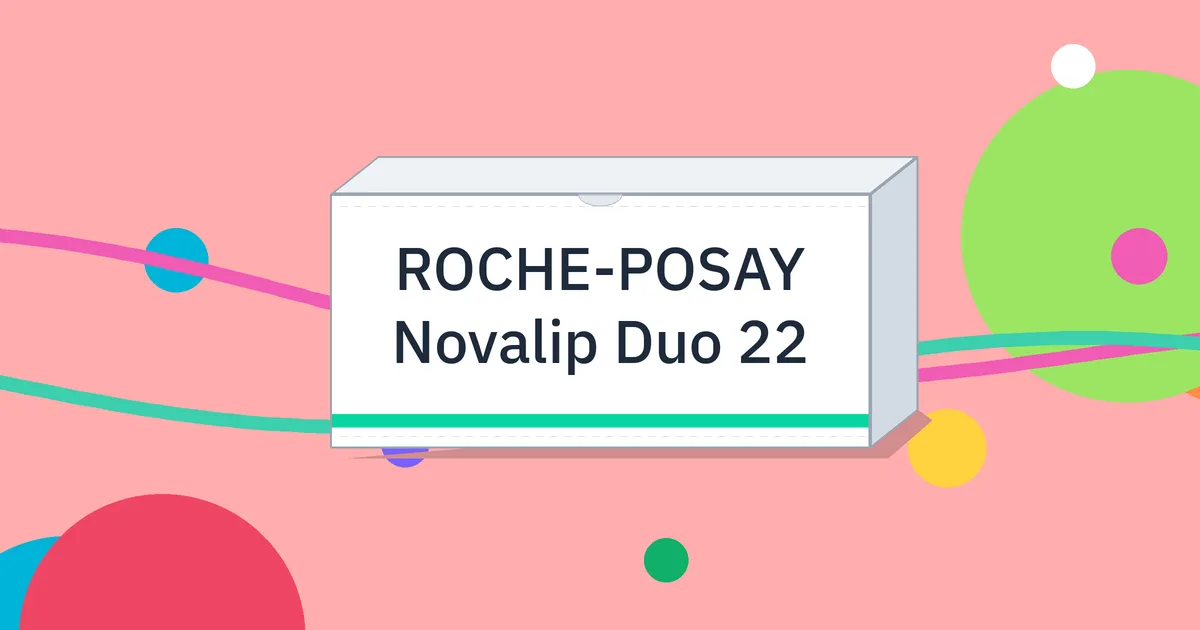 Symbolbild: Packung mit der Aufschrift ROCHE-POSAY Novalip Duo 22 (PZN 09394012) – Verfügbarkeit und Bezug in Apotheken in Frankfurt am Main