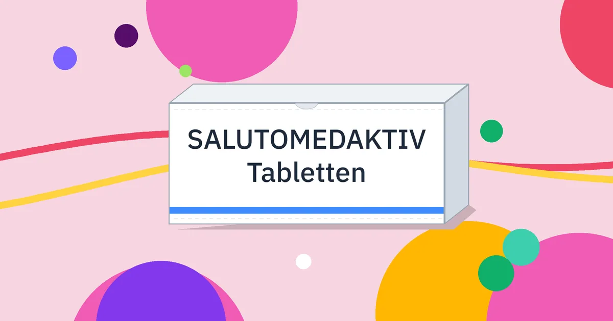 Symbolbild: Packung mit der Aufschrift SALUTOMEDAKTIV Tabletten (PZN 10918532) – Verfügbarkeit und Bezug in Apotheken in Frankfurt am Main