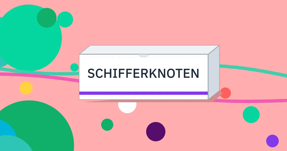 Symbolbild: Packung mit der Aufschrift SCHIFFERKNOTEN (PZN 04934610) – Verfügbarkeit und Bezug in Apotheken in Frankfurt am Main