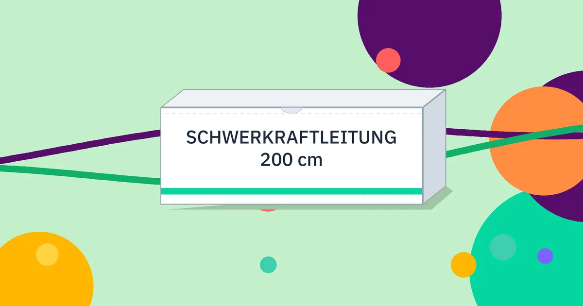 Symbolbild: Packung mit der Aufschrift SCHWERKRAFTLEITUNG 200 cm (PZN 00671591) – Verfügbarkeit und Bezug in Apotheken in Frankfurt am Main