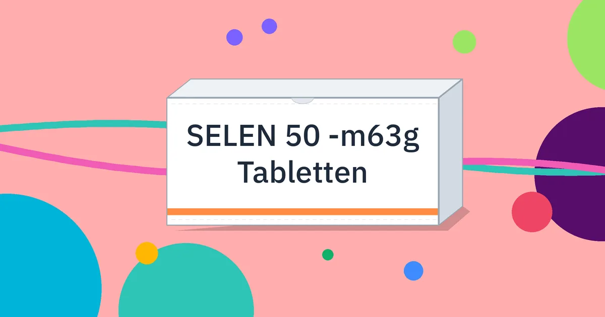 Symbolbild: Packung mit der Aufschrift SELEN 50 -m63g Tabletten (PZN 18486693) – Verfügbarkeit und Bezug in Apotheken in Frankfurt am Main
