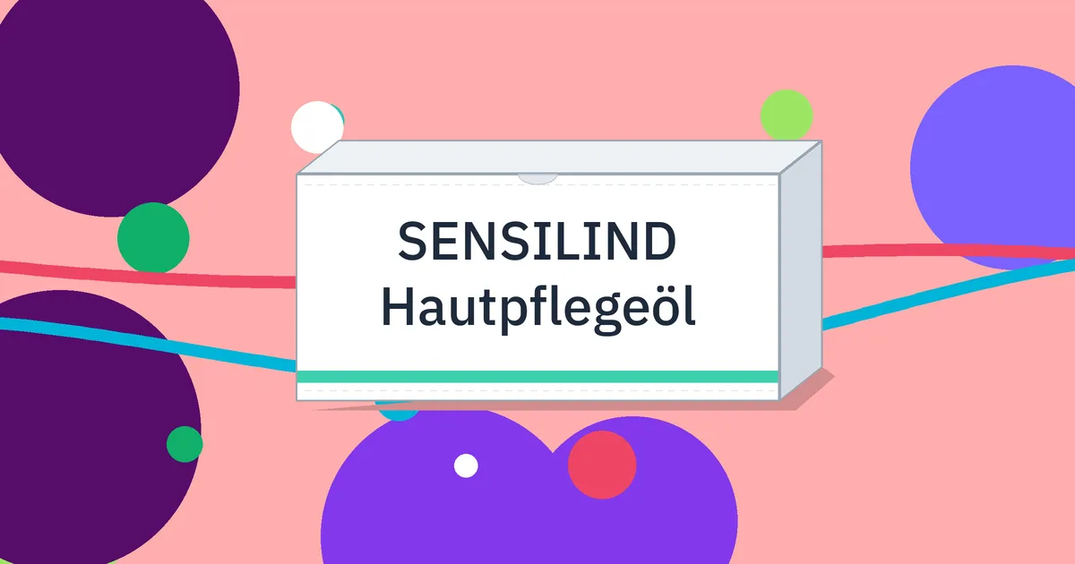 Symbolbild: Packung mit der Aufschrift SENSILIND Hautpflegeöl (PZN 09902170) – Verfügbarkeit und Bezug in Apotheken in Frankfurt am Main