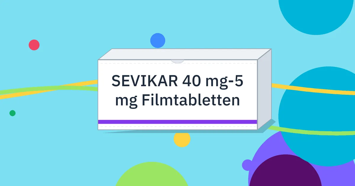 Symbolbild: Packung mit der Aufschrift SEVIKAR 40 mg-5 mg Filmtabletten (PZN 07117797) – Verfügbarkeit und Bezug in Apotheken in Frankfurt am Main