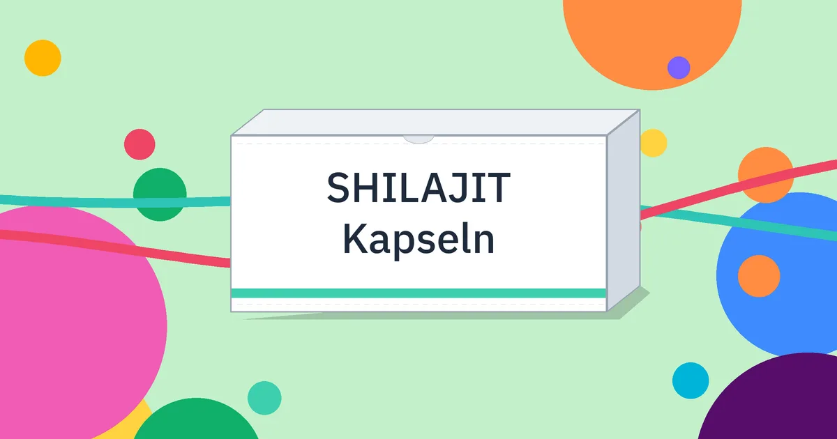 Symbolbild: Packung mit der Aufschrift SHILAJIT Kapseln (PZN 19956215) – Verfügbarkeit und Bezug in Apotheken in Frankfurt am Main