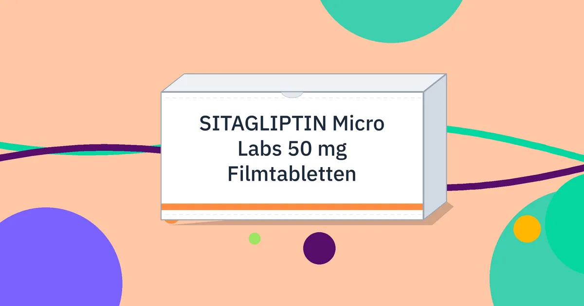 Symbolbild: Packung mit der Aufschrift SITAGLIPTIN Micro Labs 50 mg Filmtabletten (PZN 19395188) – Verfügbarkeit und Bezug in Apotheken in Frankfurt am Main