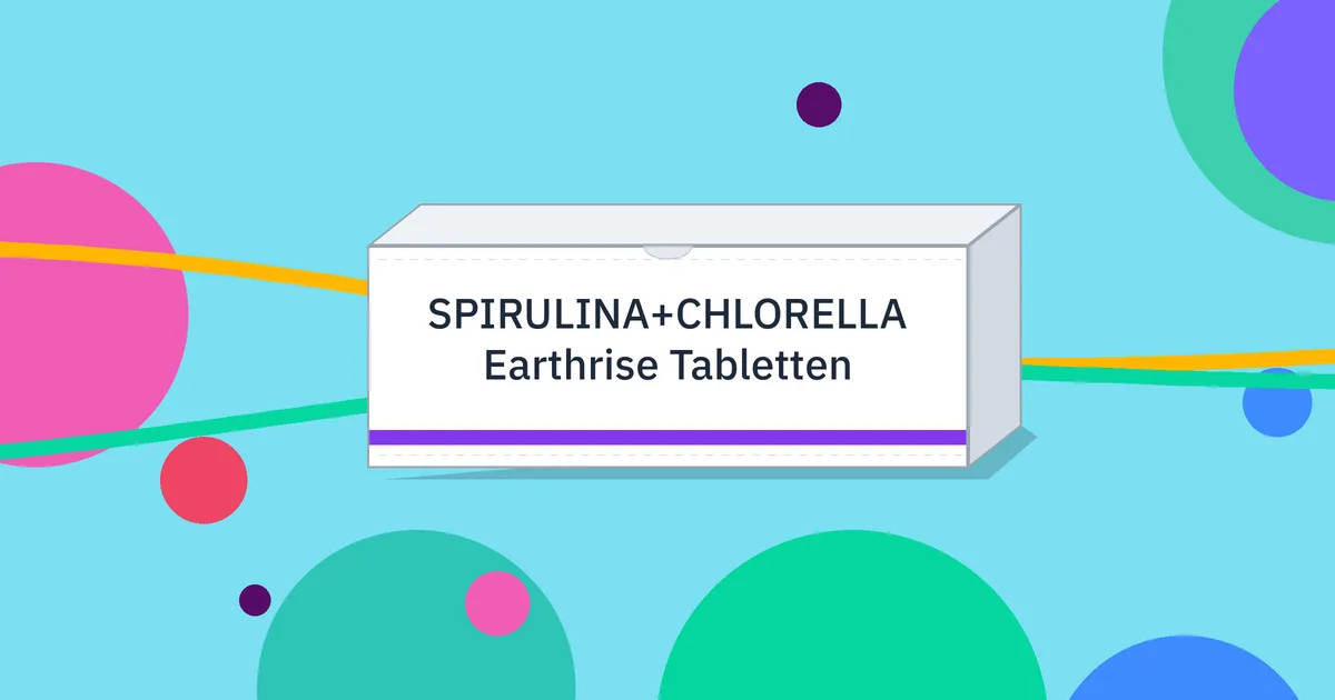 Symbolbild: Packung mit der Aufschrift SPIRULINA+CHLORELLA Earthrise Tabletten (PZN 19777895) – Verfügbarkeit und Bezug in Apotheken in Frankfurt am Main