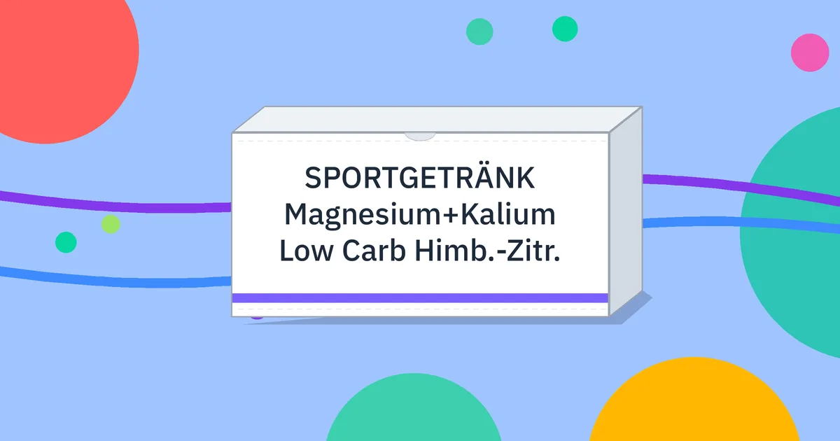 Symbolbild: Packung mit der Aufschrift SPORTGETRÄNK Magnesium+Kalium Low Carb Himb.-Zitr. (PZN 17294862) – Verfügbarkeit und Bezug in Apotheken in Frankfurt am Main