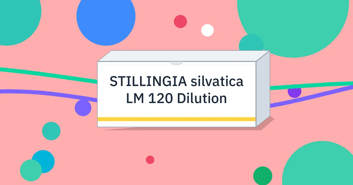 Symbolbild: Packung mit der Aufschrift STILLINGIA silvatica LM 120 Dilution (PZN 13201705) – Verfügbarkeit und Bezug in Apotheken in Frankfurt am Main