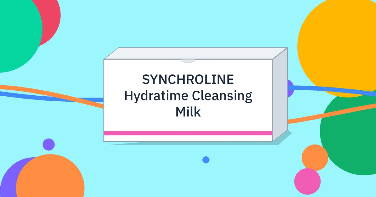 Symbolbild: Packung mit der Aufschrift SYNCHROLINE Hydratime Cleansing Milk (PZN 19291454) – Verfügbarkeit und Bezug in Apotheken in Frankfurt am Main