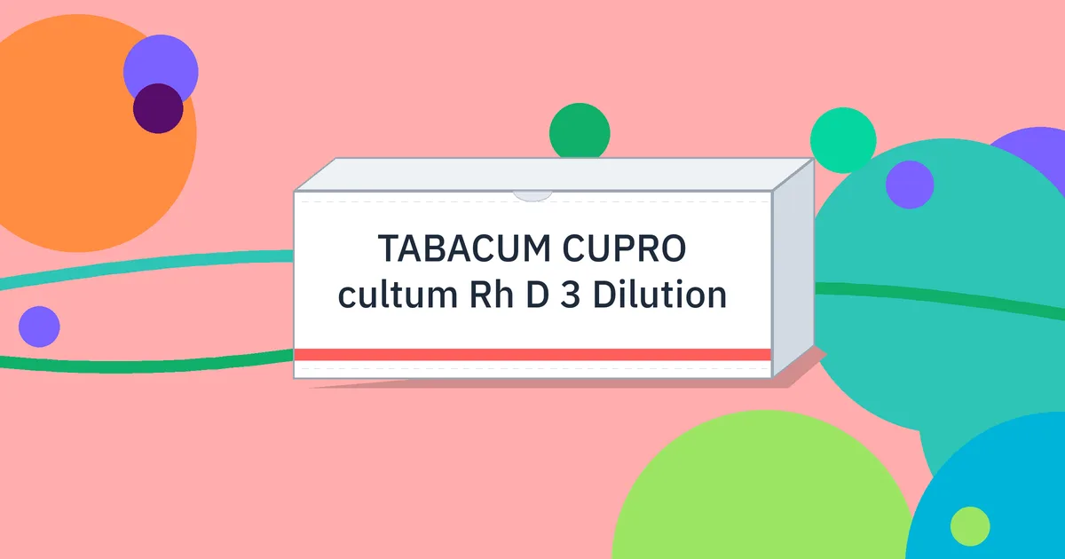 Symbolbild: Packung mit der Aufschrift TABACUM CUPRO cultum Rh D 3 Dilution (PZN 01630111) – Verfügbarkeit und Bezug in Apotheken in Frankfurt am Main