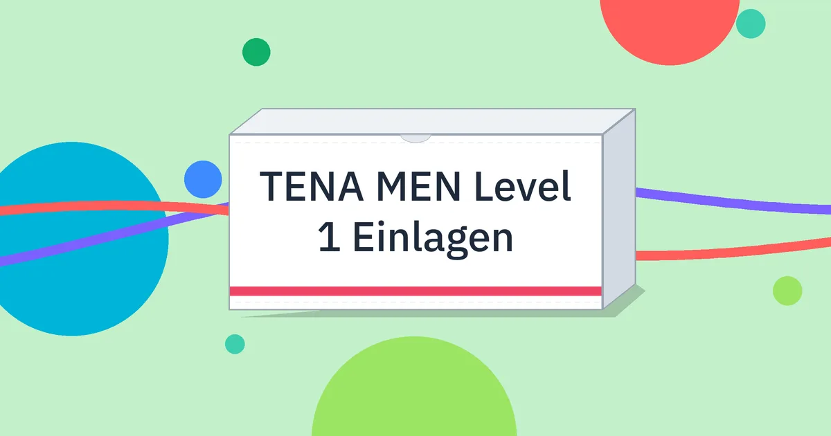 Symbolbild: Packung mit der Aufschrift TENA MEN Level 1 Einlagen (PZN 10004878) – Verfügbarkeit und Bezug in Apotheken in Frankfurt am Main