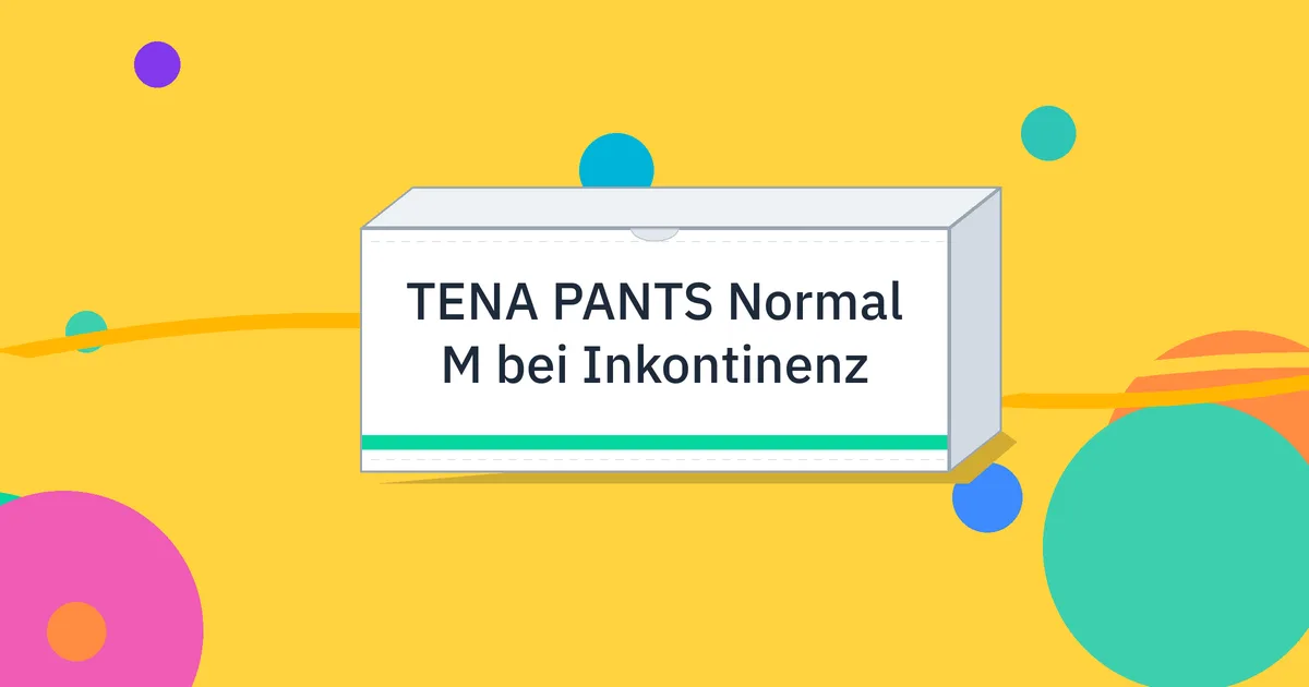 Symbolbild: Packung mit der Aufschrift TENA PANTS Normal M bei Inkontinenz (PZN 00560762) – Verfügbarkeit und Bezug in Apotheken in Frankfurt am Main