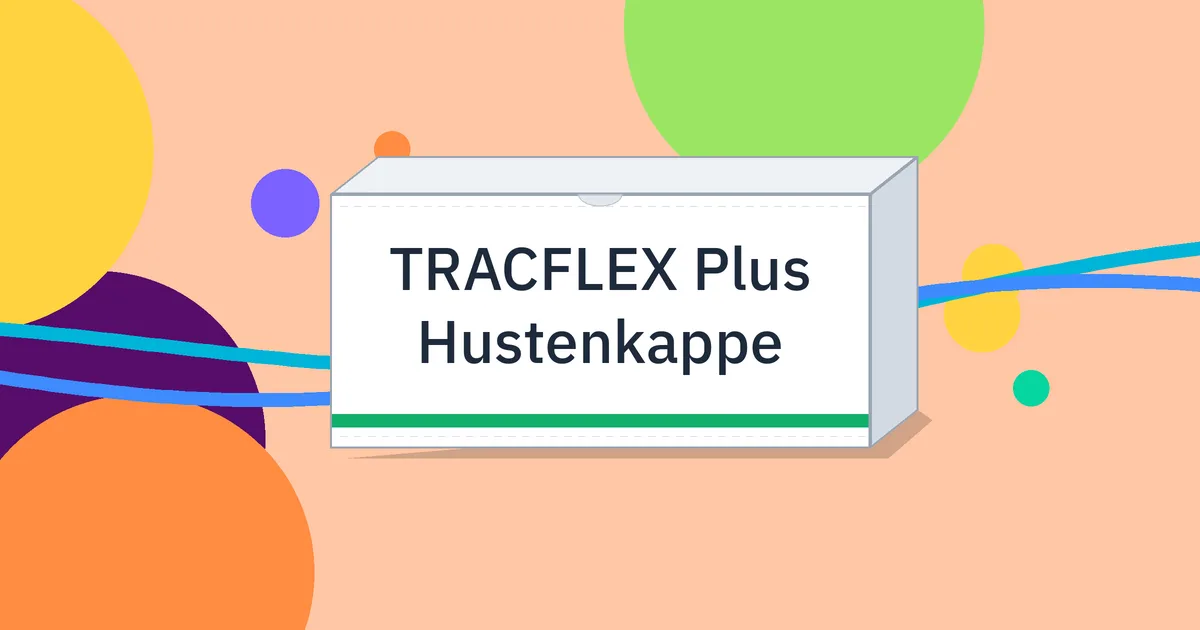 Symbolbild: Packung mit der Aufschrift TRACFLEX Plus Hustenkappe (PZN 05033346) – Verfügbarkeit und Bezug in Apotheken in Frankfurt am Main