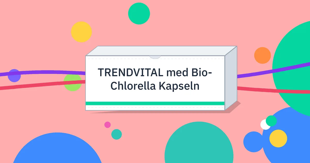Symbolbild: Packung mit der Aufschrift TRENDVITAL med Bio-Chlorella Kapseln (PZN 12563286) – Verfügbarkeit und Bezug in Apotheken in Frankfurt am Main