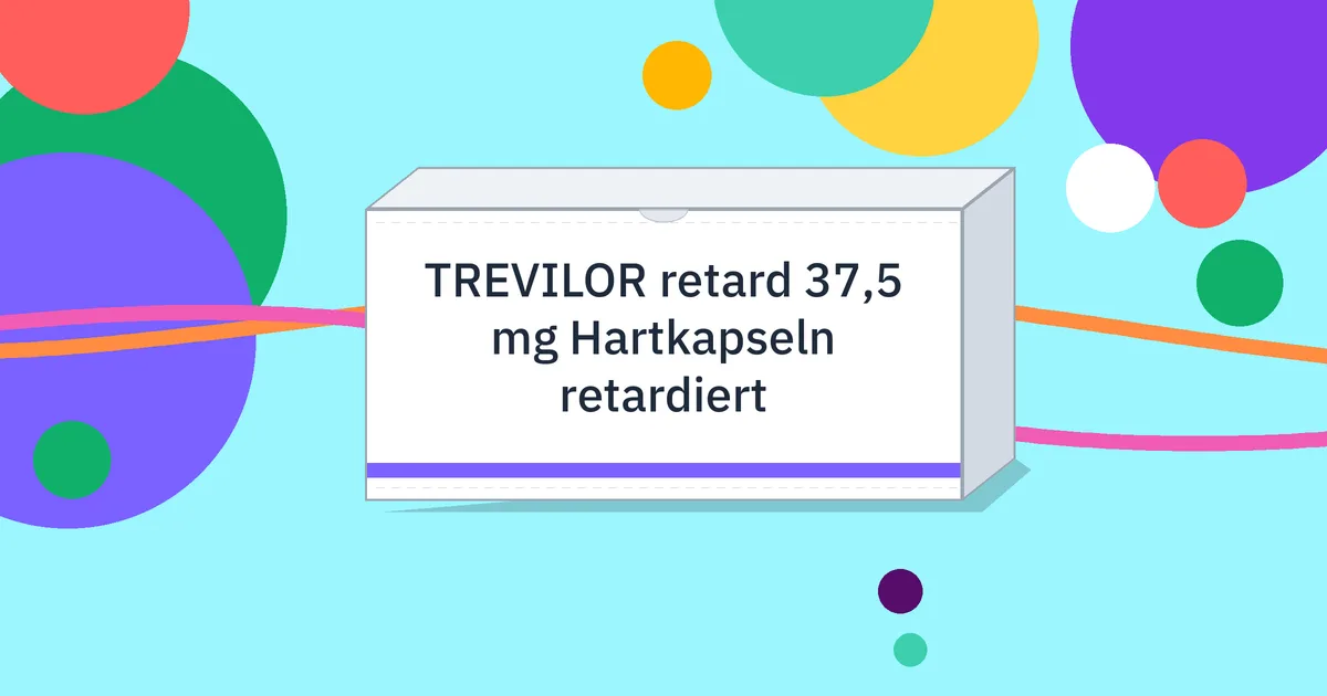 Symbolbild: Packung mit der Aufschrift TREVILOR retard 37,5 mg Hartkapseln retardiert (PZN 09495078) – Verfügbarkeit und Bezug in Apotheken in Frankfurt am Main