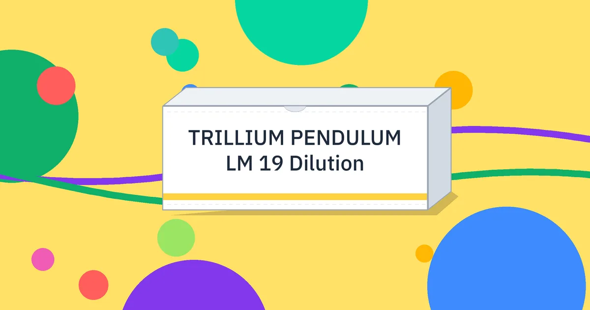 Symbolbild: Packung mit der Aufschrift TRILLIUM PENDULUM LM 19 Dilution (PZN 13227202) – Verfügbarkeit und Bezug in Apotheken in Frankfurt am Main