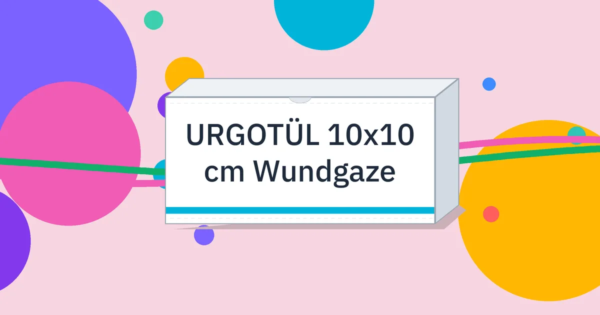 Symbolbild: Packung mit der Aufschrift URGOTÜL 10x10 cm Wundgaze (PZN 19747977) – Verfügbarkeit und Bezug in Apotheken in Frankfurt am Main