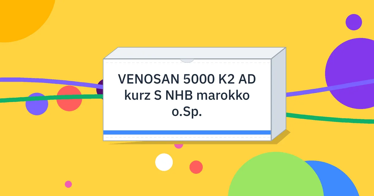Symbolbild: Packung mit der Aufschrift VENOSAN 5000 K2 AD kurz S NHB marokko o.Sp. (PZN 14431809) – Verfügbarkeit und Bezug in Apotheken in Frankfurt am Main