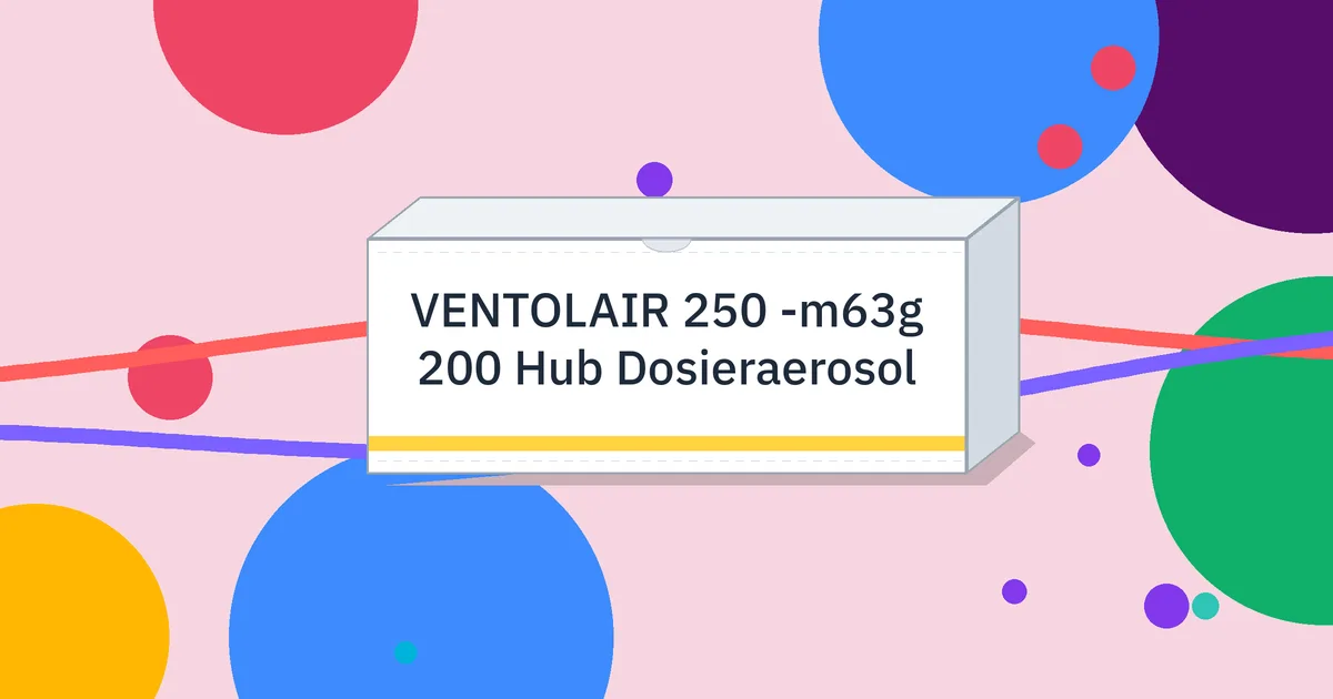 Symbolbild: Packung mit der Aufschrift VENTOLAIR 250 -m63g 200 Hub Dosieraerosol (PZN 00345644) – Verfügbarkeit und Bezug in Apotheken in Frankfurt am Main