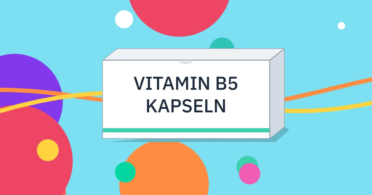 Symbolbild: Packung mit der Aufschrift VITAMIN B5 KAPSELN (PZN 10097940) – Verfügbarkeit und Bezug in Apotheken in Frankfurt am Main