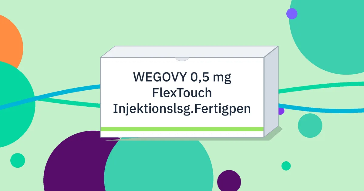 Symbolbild: Packung mit der Aufschrift WEGOVY 0,5 mg FlexTouch Injektionslsg.Fertigpen (PZN 18299318) – Verfügbarkeit und Bezug in Apotheken in Frankfurt am Main