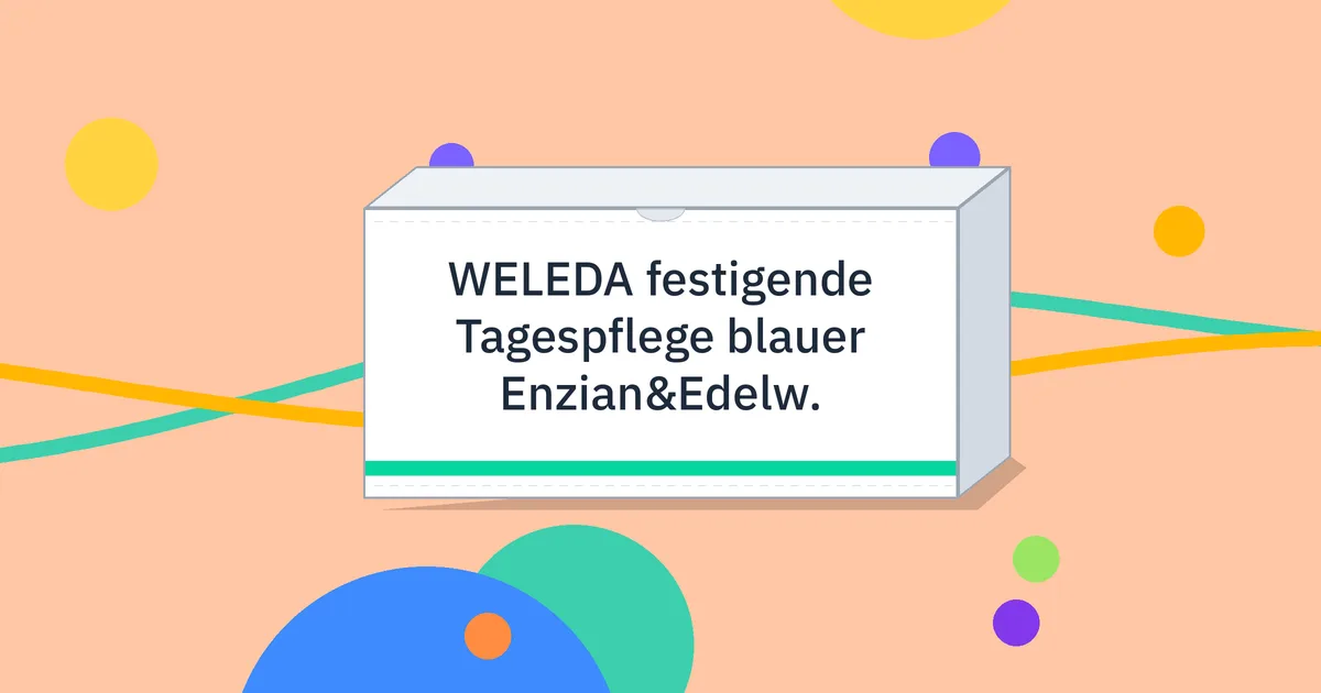 Symbolbild: Packung mit der Aufschrift WELEDA festigende Tagespflege blauer Enzian&Edelw. (PZN 18446771) – Verfügbarkeit und Bezug in Apotheken in Frankfurt am Main