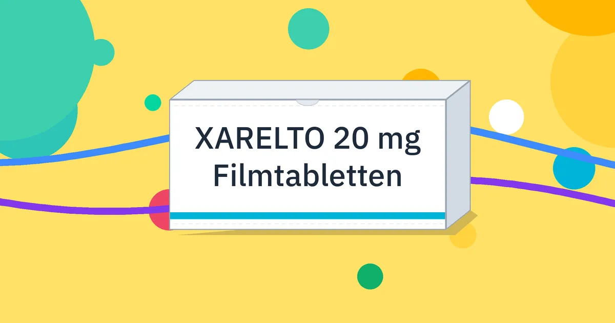 Symbolbild: Packung mit der Aufschrift XARELTO 20 mg Filmtabletten (PZN 10012180) – Verfügbarkeit und Bezug in Apotheken in Frankfurt am Main