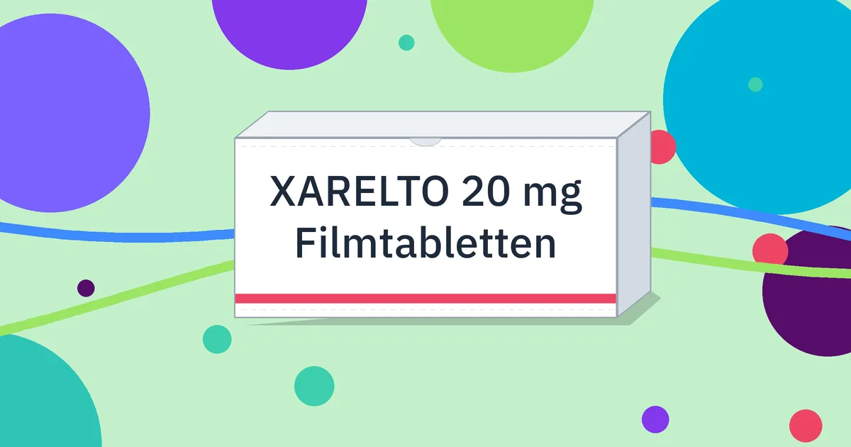 Symbolbild: Packung mit der Aufschrift XARELTO 20 mg Filmtabletten (PZN 16913961) – Verfügbarkeit und Bezug in Apotheken in Frankfurt am Main