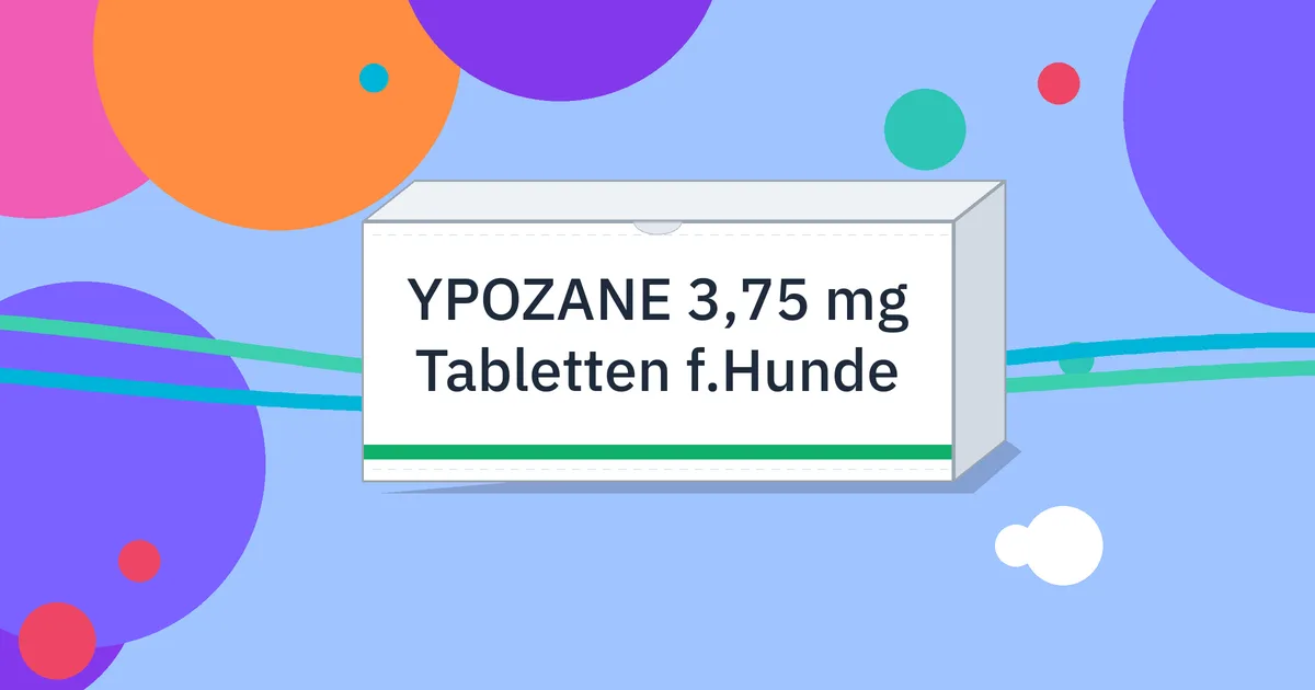 Symbolbild: Packung mit der Aufschrift YPOZANE 3,75 mg Tabletten f.Hunde (PZN 06678849) – Verfügbarkeit und Bezug in Apotheken in Frankfurt am Main