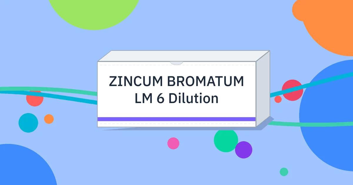 Symbolbild: Packung mit der Aufschrift ZINCUM BROMATUM LM 6 Dilution (PZN 13291269) – Verfügbarkeit und Bezug in Apotheken in Frankfurt am Main