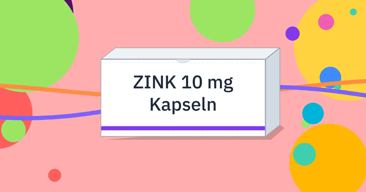 Symbolbild: Packung mit der Aufschrift ZINK 10 mg Kapseln (PZN 20700863) – Verfügbarkeit und Bezug in Apotheken in Frankfurt am Main