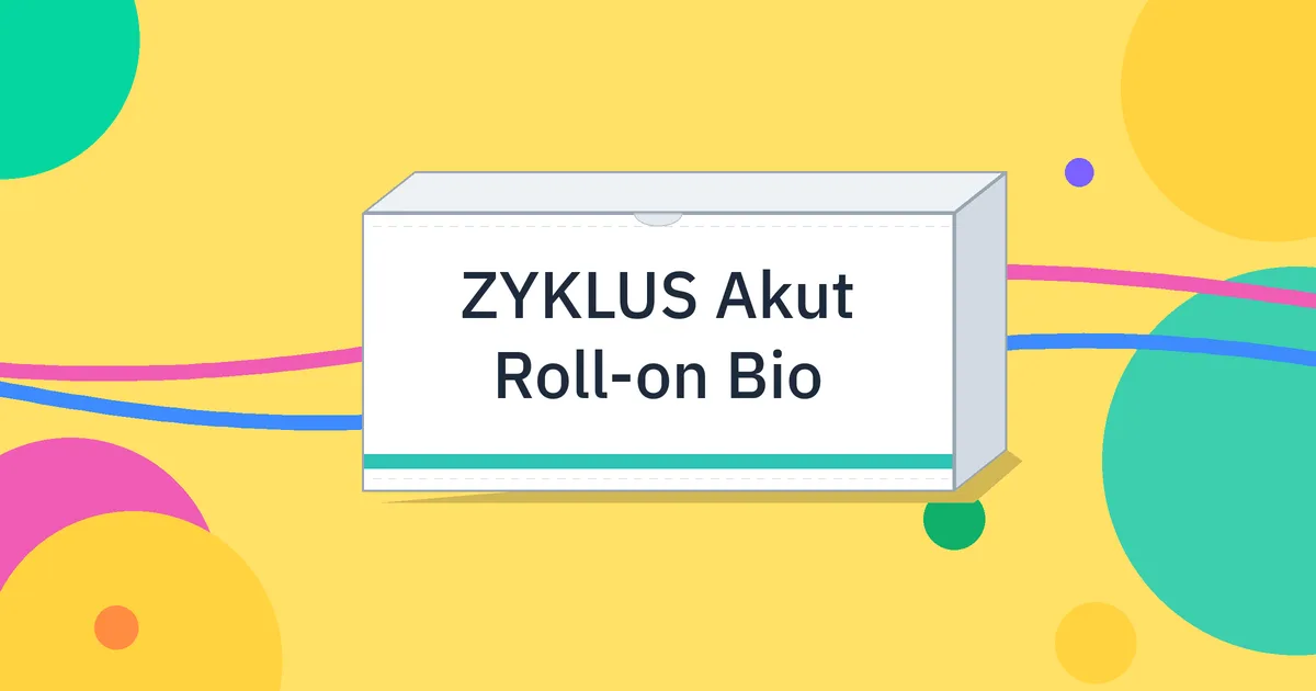 Symbolbild: Packung mit der Aufschrift ZYKLUS Akut Roll-on Bio (PZN 19972705) – Verfügbarkeit und Bezug in Apotheken in Frankfurt am Main