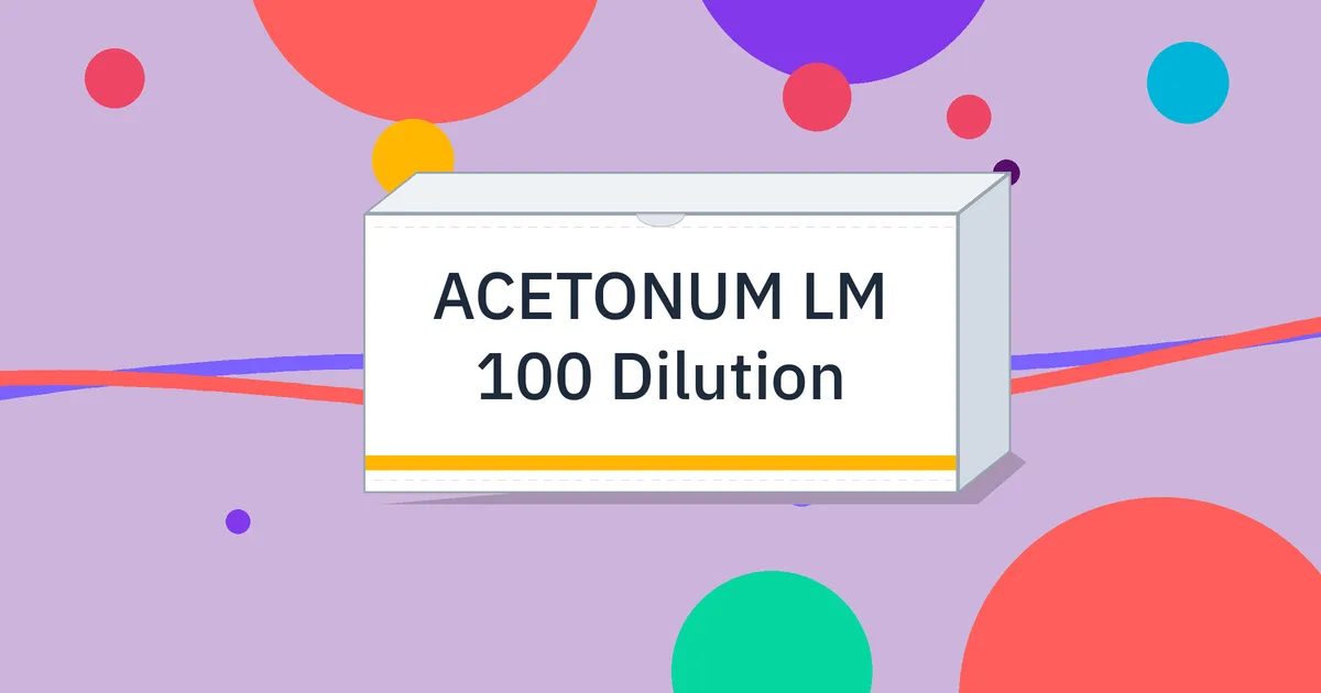 Symbolbild: Packung mit der Aufschrift ACETONUM LM 100 Dilution (PZN 13265697) – Verfügbarkeit und Bezug in Apotheken in Frankfurt am Main