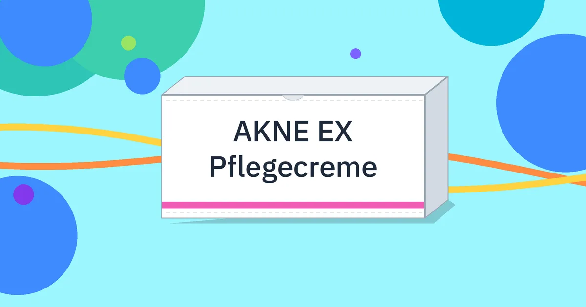 Symbolbild: Packung mit der Aufschrift AKNE EX Pflegecreme (PZN 04226066) – Verfügbarkeit und Bezug in Apotheken in Frankfurt am Main