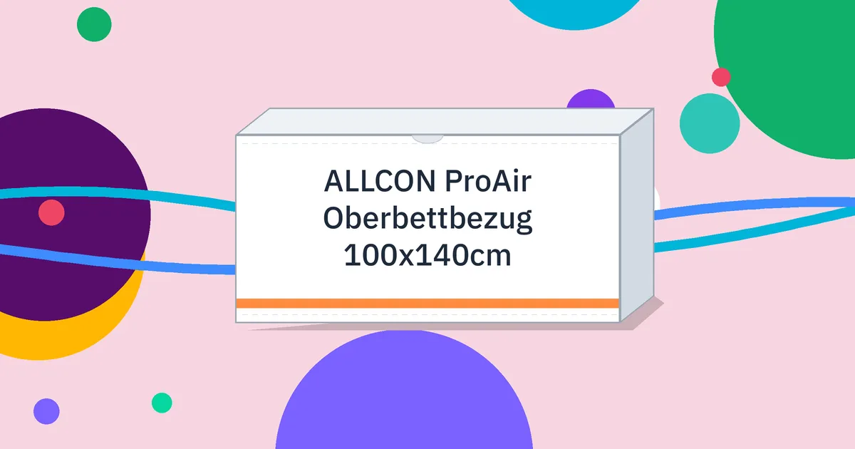 Symbolbild: Packung mit der Aufschrift ALLCON ProAir Oberbettbezug 100x140cm (PZN 02064978) – Verfügbarkeit und Bezug in Apotheken in Frankfurt am Main