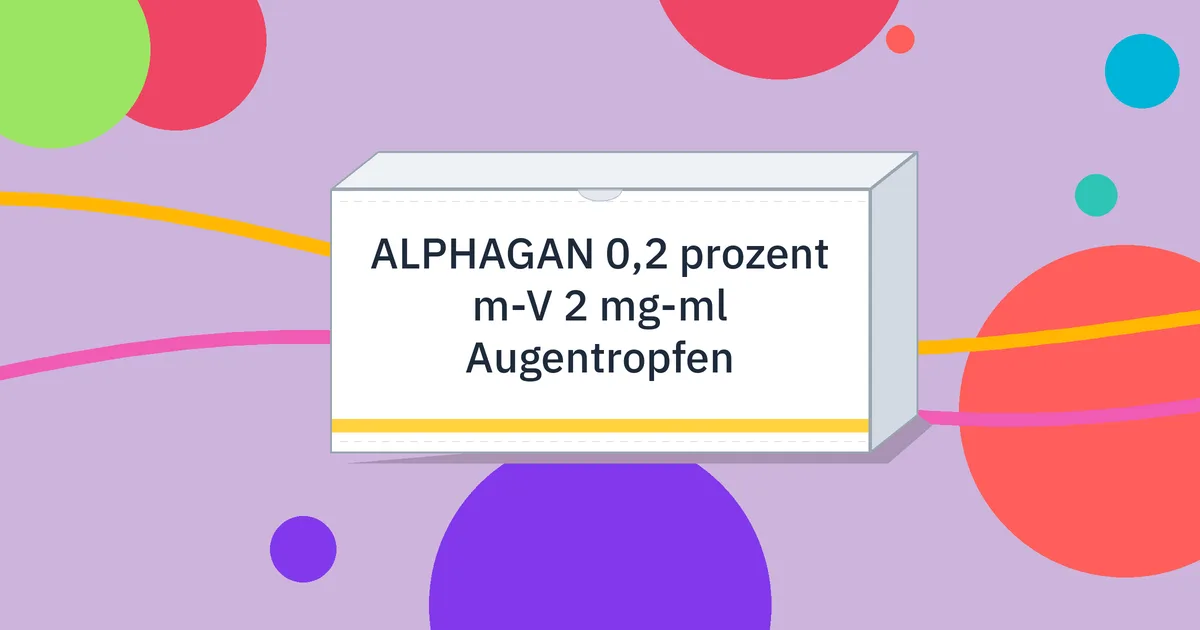 Symbolbild: Packung mit der Aufschrift ALPHAGAN 0,2 prozent m-V 2 mg-ml Augentropfen (PZN 08715230) – Verfügbarkeit und Bezug in Apotheken in Frankfurt am Main