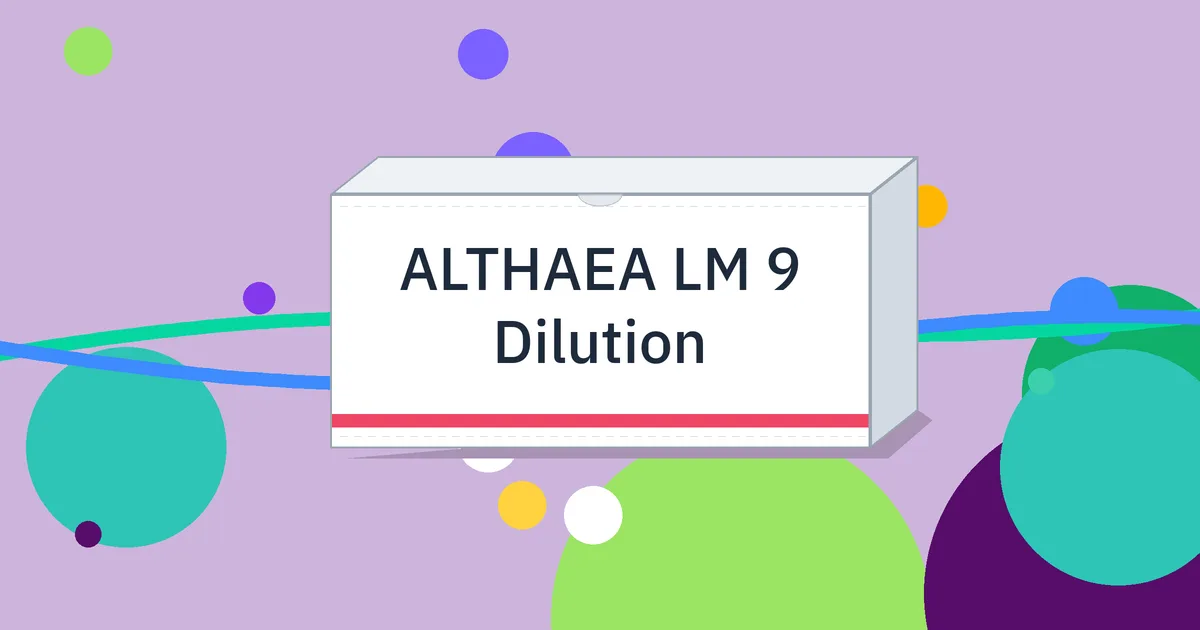 Symbolbild: Packung mit der Aufschrift ALTHAEA LM 9 Dilution (PZN 13315231) – Verfügbarkeit und Bezug in Apotheken in Frankfurt am Main