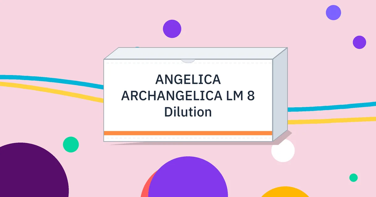 Symbolbild: Packung mit der Aufschrift ANGELICA ARCHANGELICA LM 8 Dilution (PZN 13367937) – Verfügbarkeit und Bezug in Apotheken in Frankfurt am Main