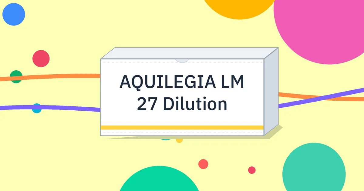 Symbolbild: Packung mit der Aufschrift AQUILEGIA LM 27 Dilution (PZN 13384083) – Verfügbarkeit und Bezug in Apotheken in Frankfurt am Main