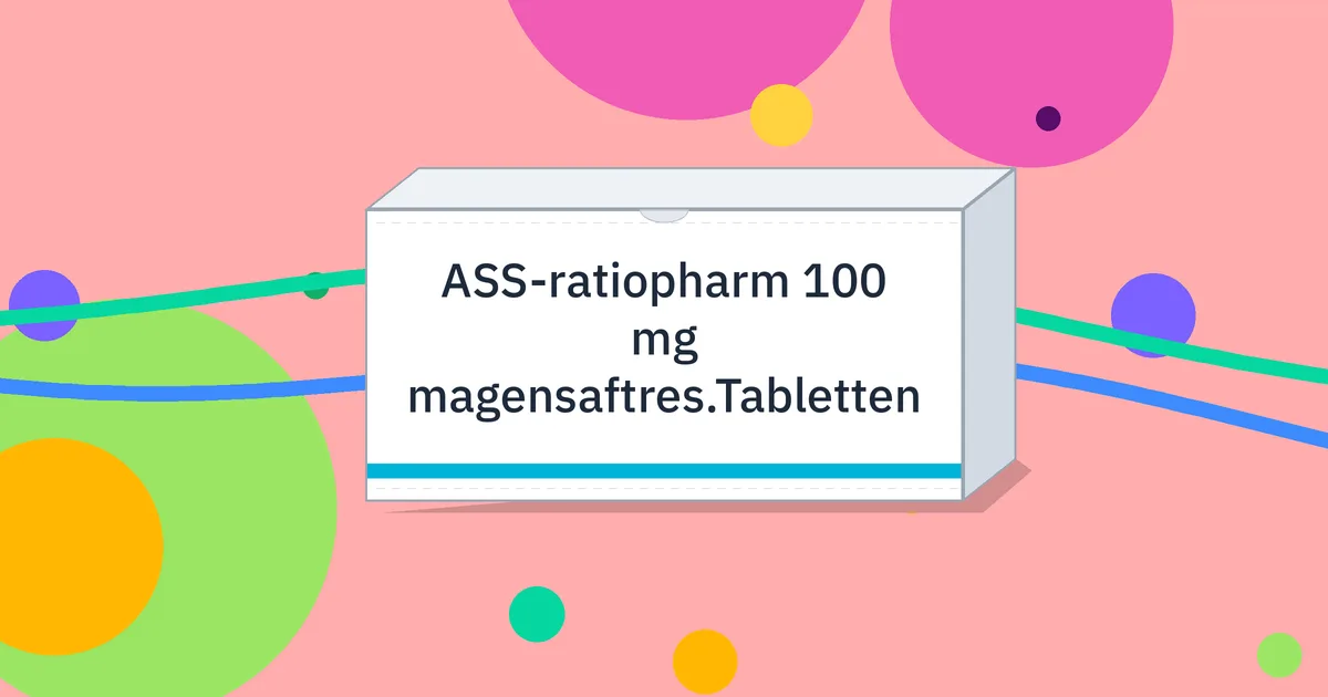 Symbolbild: Packung mit der Aufschrift ASS-ratiopharm 100 mg magensaftres.Tabletten (PZN 12587482) – Verfügbarkeit und Bezug in Apotheken in Frankfurt am Main