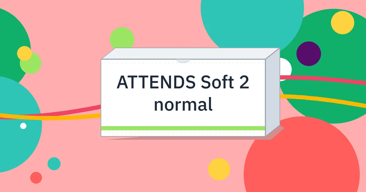 Symbolbild: Packung mit der Aufschrift ATTENDS Soft 2 normal (PZN 15565305) – Verfügbarkeit und Bezug in Apotheken in Frankfurt am Main