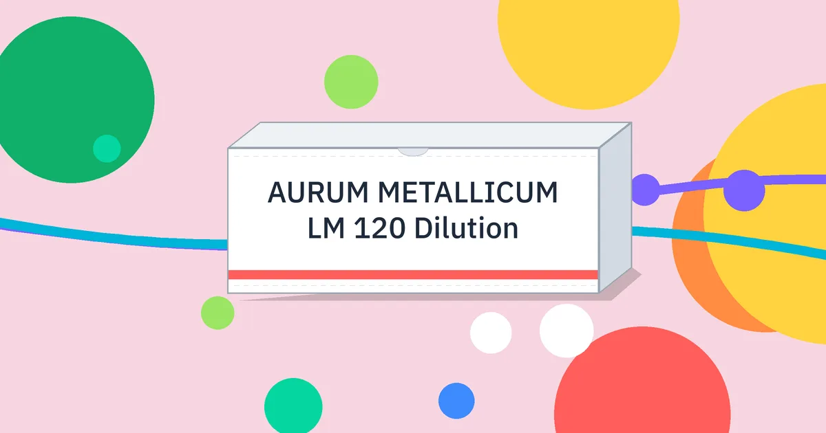 Symbolbild: Packung mit der Aufschrift AURUM METALLICUM LM 120 Dilution (PZN 12785354) – Verfügbarkeit und Bezug in Apotheken in Frankfurt am Main