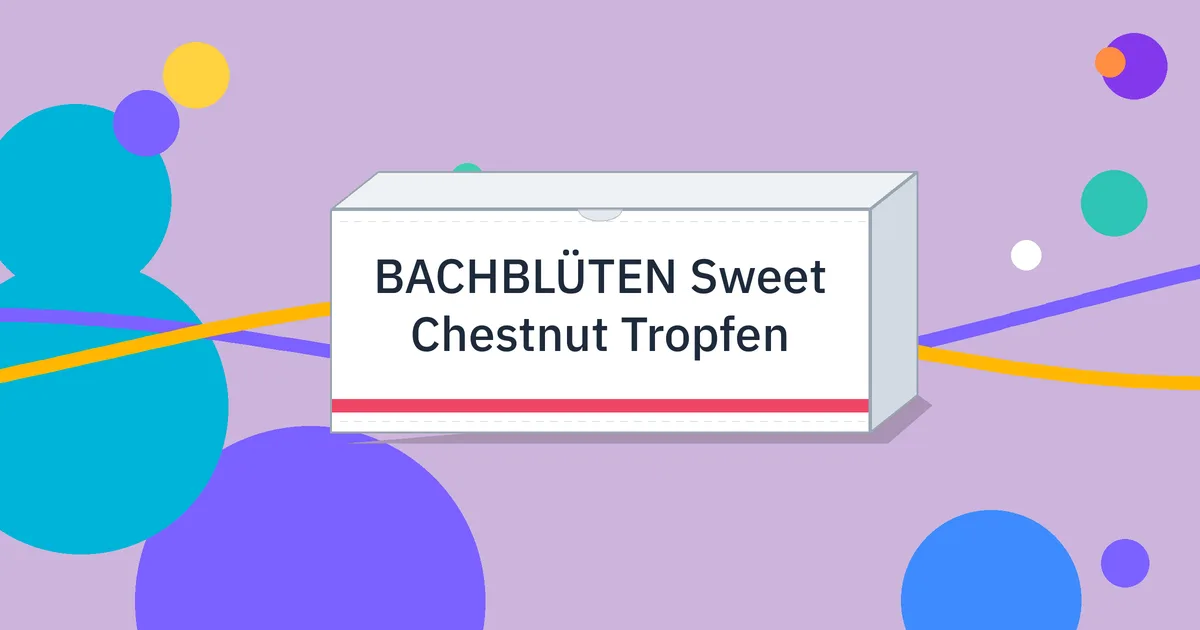 Symbolbild: Packung mit der Aufschrift BACHBLÜTEN Sweet Chestnut Tropfen (PZN 00161654) – Verfügbarkeit und Bezug in Apotheken in Frankfurt am Main